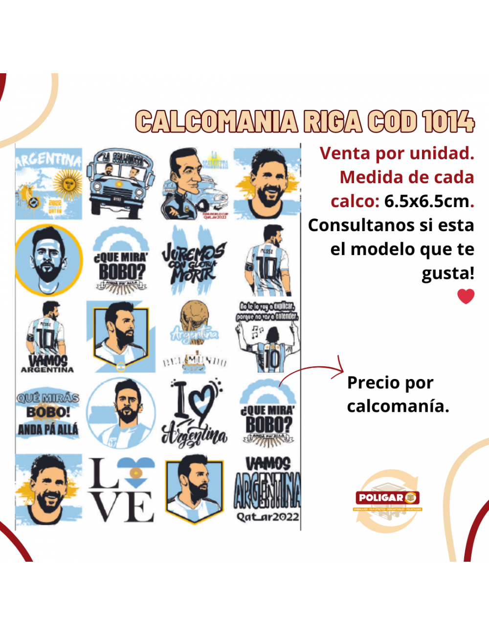 CALCOMANIAS DECORATIVAS